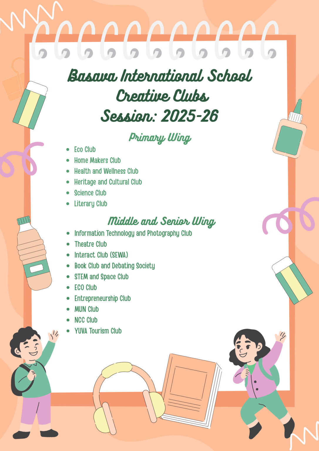 Students Clubs - Basava International School - Best School in Dwarka ...